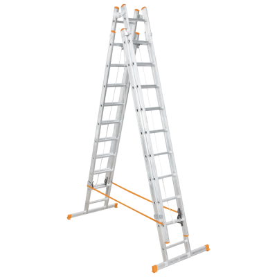 ELBE ÇİFT SÜRGÜLÜ A TİPİ MERDİVEN ALÜMİNYUM – Bese Yapı
